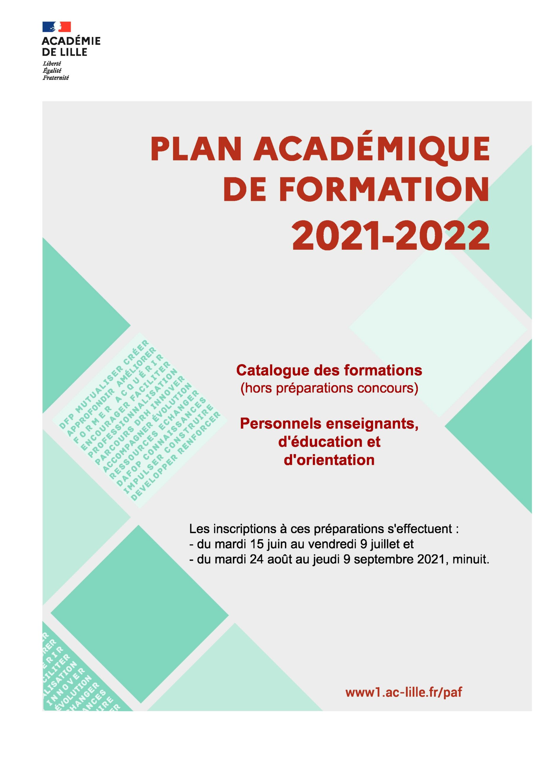 Plan académique de formation – CASNAV